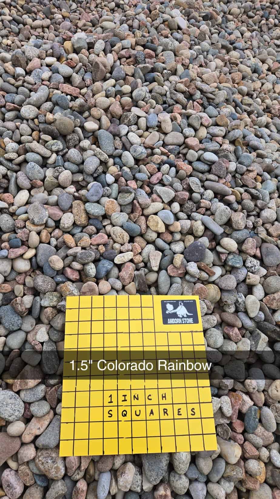 1.5" Colorado Rainbow / Multicolor Cobblestone - Amborn Stone LLC